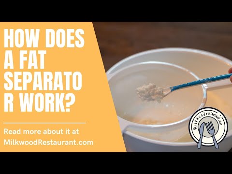 How Does a Fat Separator Cup Work to Degrease?