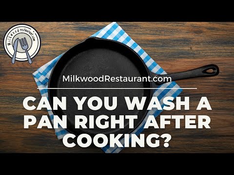 Washing Pans After Cooking: Is It Safe or Should You Wait?