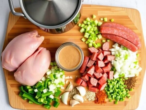 Chicken Sausage Gumbo with Jar Roux: Quick and Flavorful
